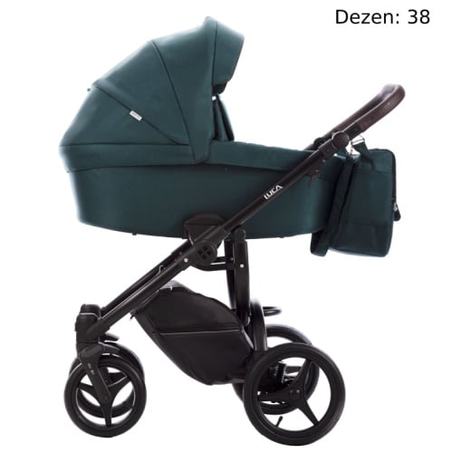 Bebetto Luca 2018 kolica za bebe set 2u1 crni ram 38