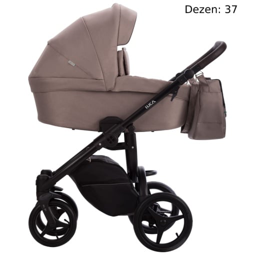 Bebetto Luca 2018 kolica za bebe set 2u1 crni ram 37