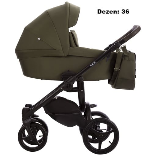Bebetto Luca 2018 kolica za bebe set 2u1 crni ram 36
