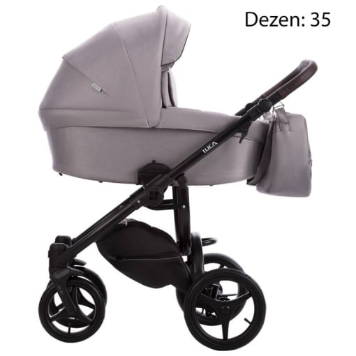 Bebetto Luca 2018 kolica za bebe set 2u1 crni ram 35