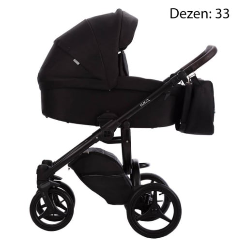 Bebetto Luca 2018 kolica za bebe set 2u1 crni ram 33