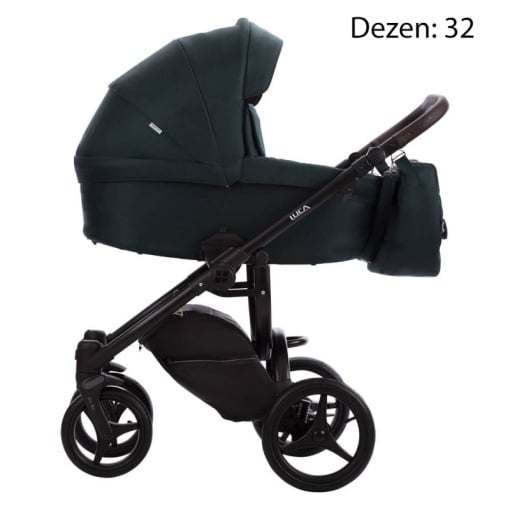 Bebetto Luca 2018 kolica za bebe set 2u1 crni ram 32