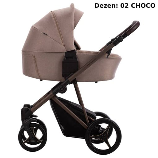 BEBETTO PELPASSO KOLICA ZA BEBE SET 2U1 02 choco