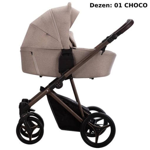 BEBETTO PELPASSO KOLICA ZA BEBE SET 2U1 01 choco