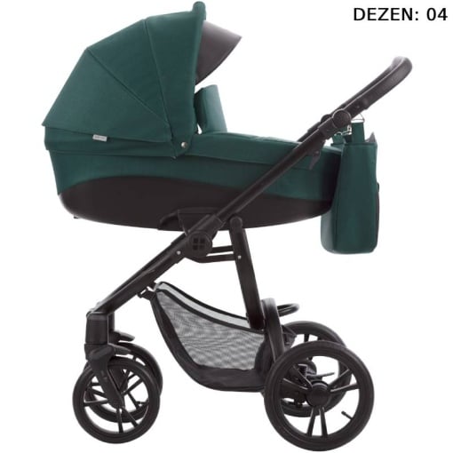 BEBETTO HOLLAND NEW KOLICA ZA BEBE SET 3U1 CRNI RAM 04