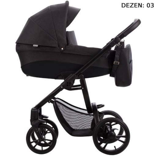 BEBETTO HOLLAND NEW KOLICA ZA BEBE SET 3U1 CRNI RAM 03