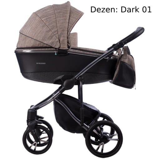 BEBETTO BRESSO PREMIUM CLASS DARK KOLICA ZA BEBE SET 3U1 01