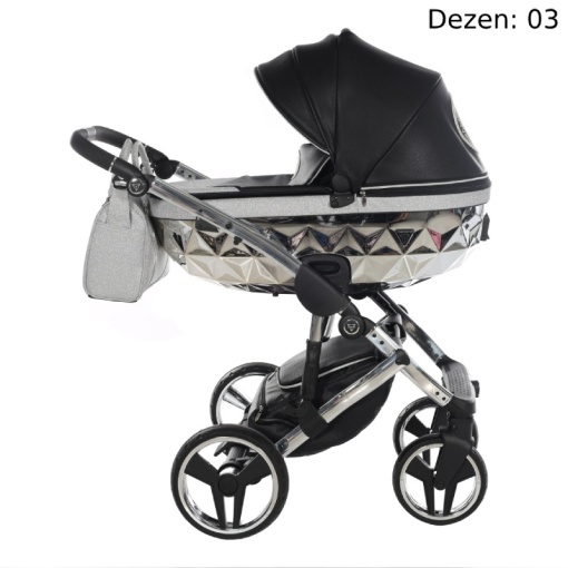 JUNAMA HAND CRAFT GLITTER KOLICA ZA BEBE SET 3U1 03