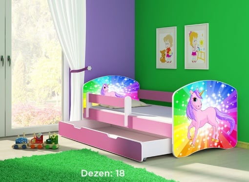 Krevet za decu Pink sa fiokom 180x80 acma 2 18