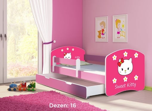 Krevet za decu Pink sa fiokom 180x80 acma 2 16