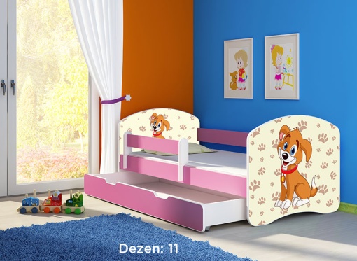 Krevet za decu Pink sa fiokom 180x80 acma 2 11