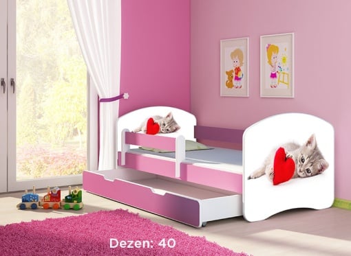 Krevet za decu Pink sa fiokom 160x80 acma 2 40