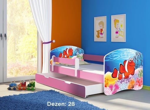 Krevet za decu Pink sa fiokom 160x80 acma 2 28