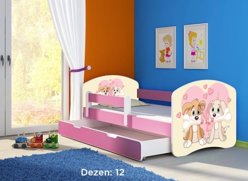 Krevet za decu Pink sa fiokom 160x80 acma 2 12