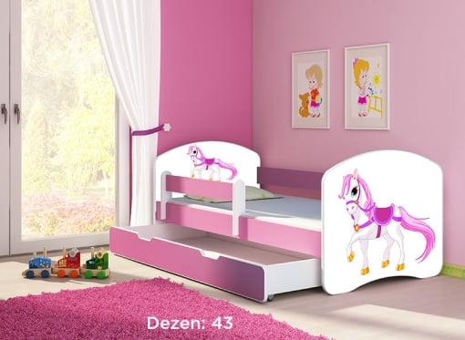 Krevet za decu Pink sa fiokom 140x70 acma 2 43