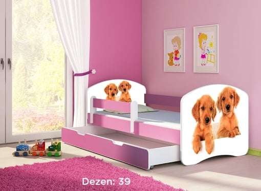 Krevet za decu Pink sa fiokom 140x70 acma 2 39