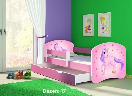 Krevet za decu Pink sa fiokom 140x70 acma 2 17