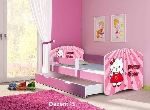Krevet za decu Pink sa fiokom 140x70 acma 2 15