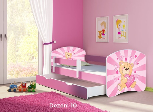 Krevet za decu Pink sa fiokom 140x70 acma 2 10