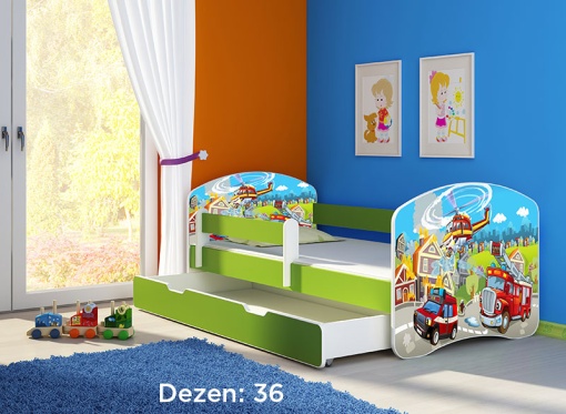 Krevet za decu Green sa fiokom 180x80 acma 2 36