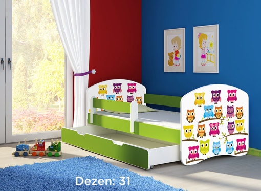 Krevet za decu Green sa fiokom 180x80 acma 2 31