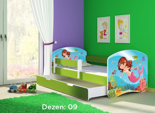 Krevet za decu Green sa fiokom 180x80 acma 2 09