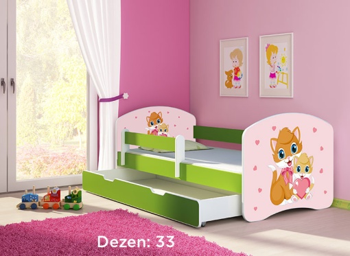 Krevet za decu Green sa fiokom 160x80 acma 2 33