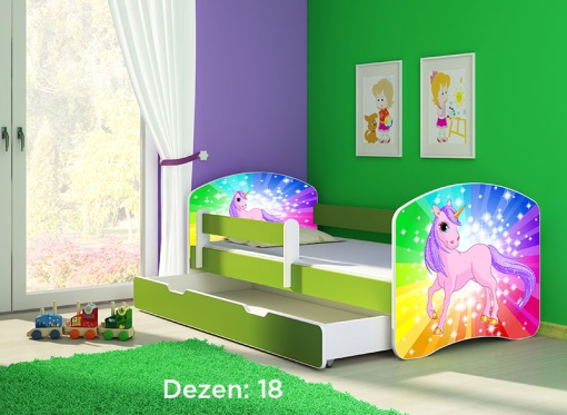 Krevet za decu Green sa fiokom 160x80 acma 2 18