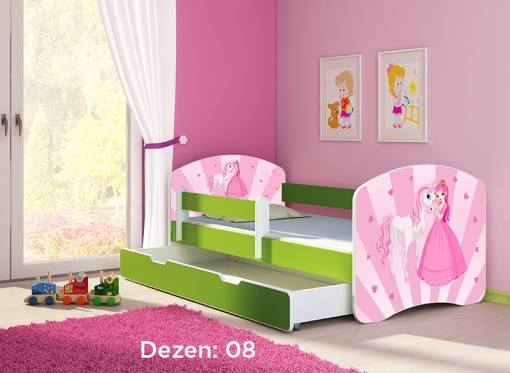 Krevet za decu Green sa fiokom 160x80 acma 2 08