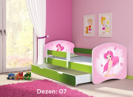 Krevet za decu Green sa fiokom 160x80 acma 2 07