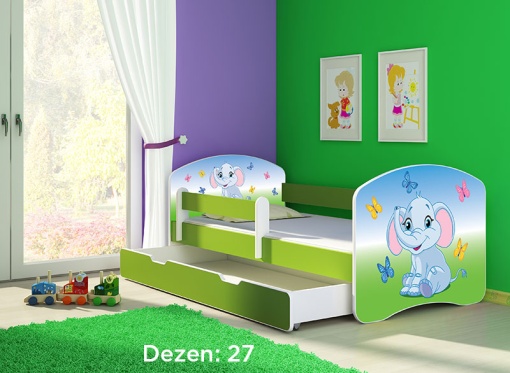 Krevet za decu Green sa fiokom 140x70 acma 2 27