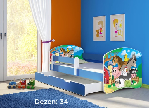 Krevet za decu Blue sa fiokom 180x80 acma 2 34
