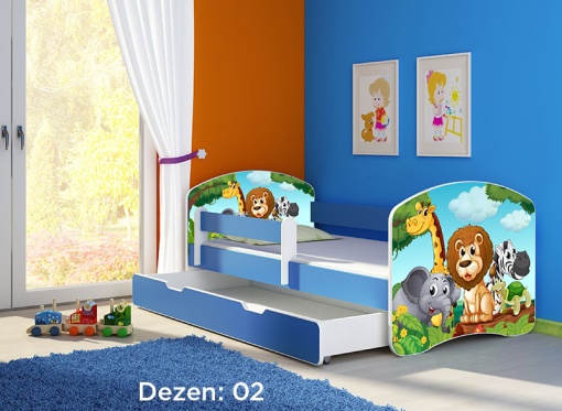 Krevet za decu Blue sa fiokom 160x80 acma 2 02