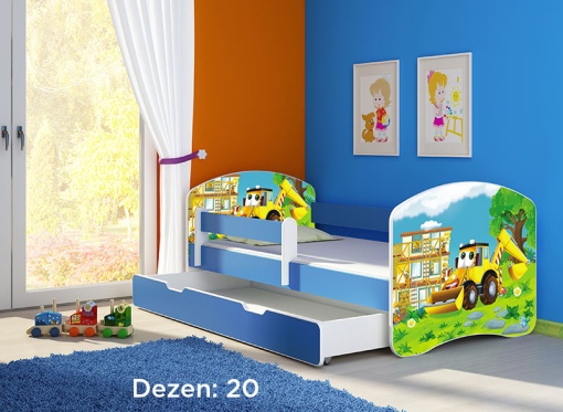 Krevet za decu Blue sa fiokom 140x70 acma 2 20