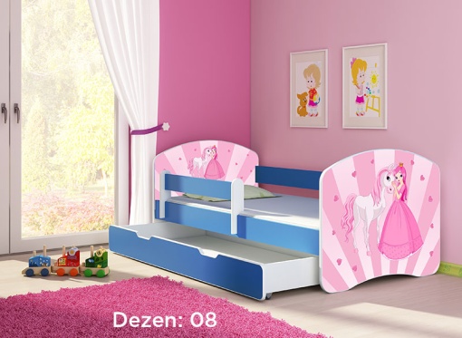Krevet za decu Blue sa fiokom 140x70 acma 2 08