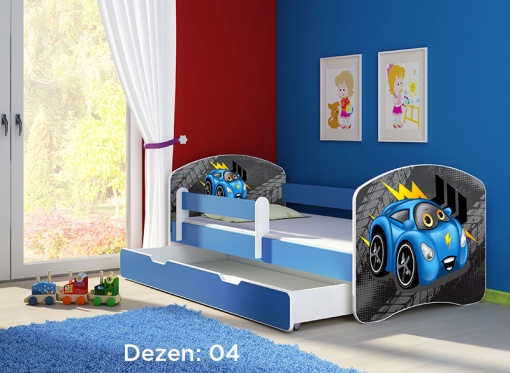 Krevet za decu Blue sa fiokom 140x70 acma 2 04
