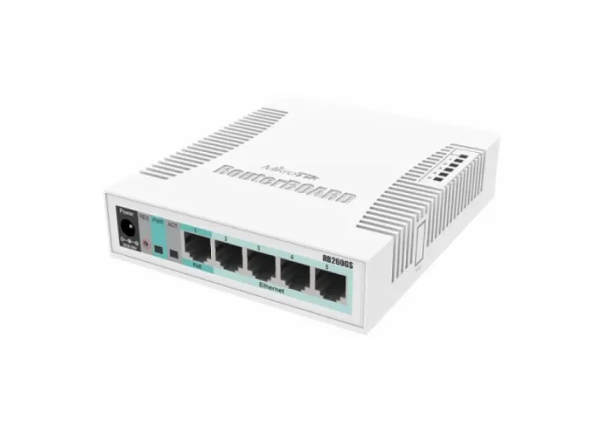MikroTik CSS106-5G-1S, Switch, 5x RJ45 1000Mb/s, 1x SFP MT122