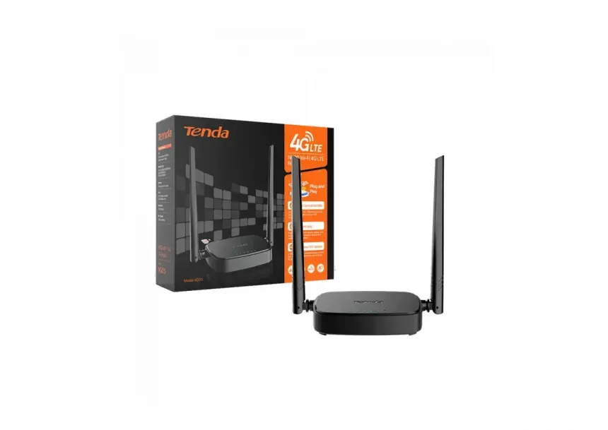 Wireless 4G LTE Router Tenda 4G05 N300/sim slot/1xWan/1x Lan/2 External 4G/3G/2 Internal Wi-Fi Anten