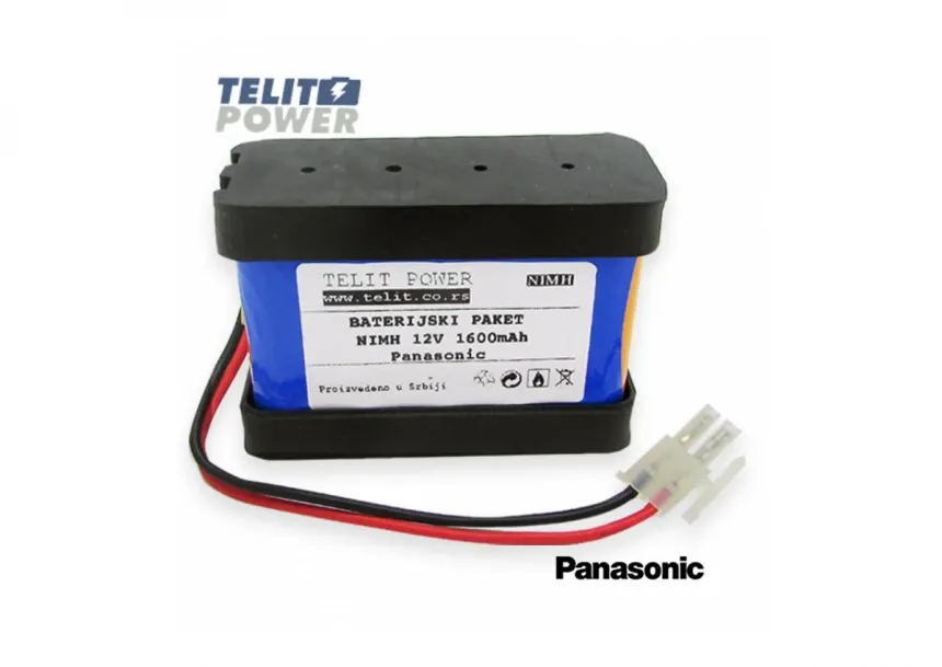 Baterija NiMH 12V 1600mAh Panasonic za BESAM UNISLIDE II automatska vrata