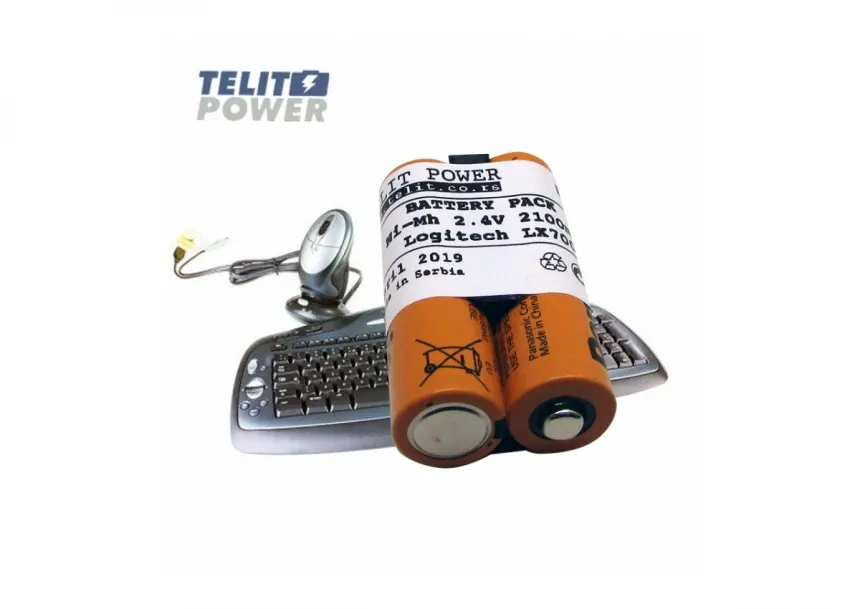 Baterija za L-LC3H-AA za LOGITECH bežični Desktop LX 700, M-BAK89B NiMH 2.4V 2100mAh Panasonic