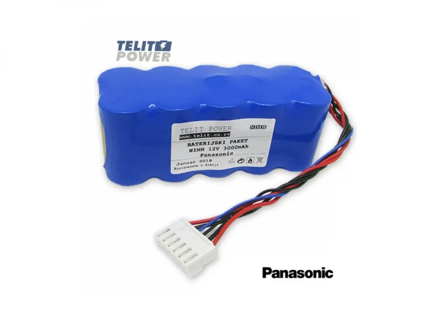 Baterija za BIWATER AQUA monitor NiMH 12V 3000mAh Panasonic