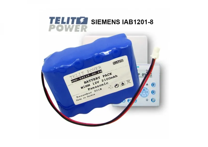 Baterija NiMH 12V 2100mAh za SIEMENS alarmni sistem SIEMENS-IAB1201-8