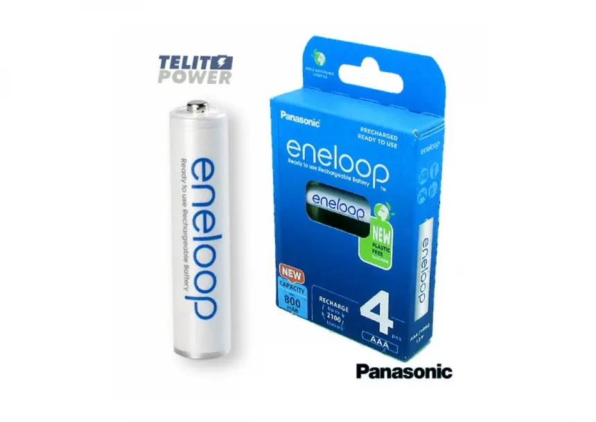 NiMH AAA 1.2V 800mAh BK-4MCCE-4BE ENELOOP blister 4 ( cena po komadu )