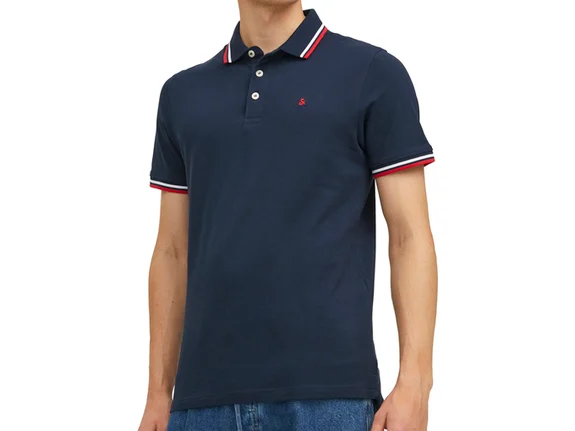 Jack & Jones Muška polo majica Paulos Polo SS Noos 12136668-NAVYBLA