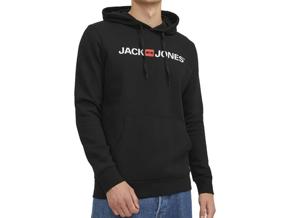Jack & Jones Muška dukserica Jjecorp Old Logo Sweat Hood Noos 12137054-BLACKRE