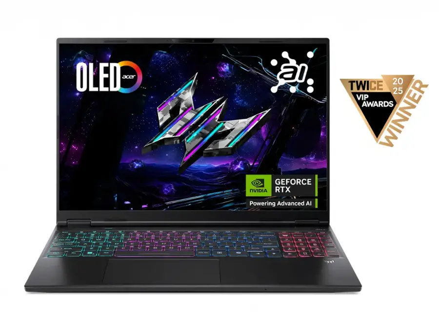 Acer - Predator Helios Neo 16S AI Gaming Laptop - 16" OLED 240Hz - Intel Core Ultra 9 - NVIDIA GeForce RTX 5070Ti – 32GB – 1TB - Obsidian Black