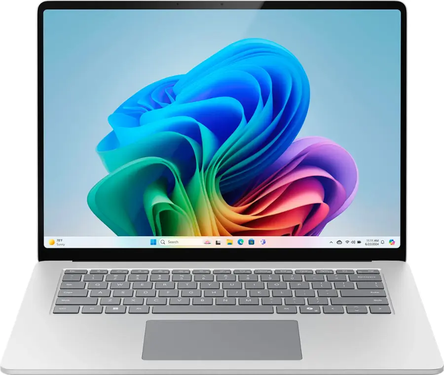 Microsoft - Surface Laptop - Copilot+ PC - 15" Touch-Screen - Snapdragon X Elite - 16GB Memory - 512GB SSD (7th Ed) Latest Model - Platinum