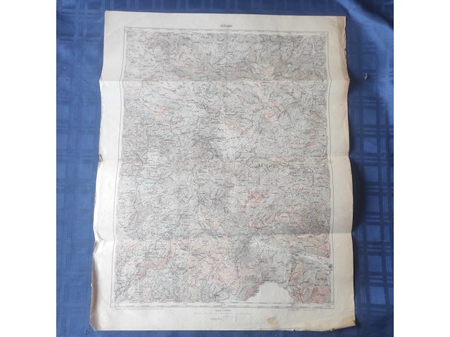 Topografska karta: Kolašin 1927.g