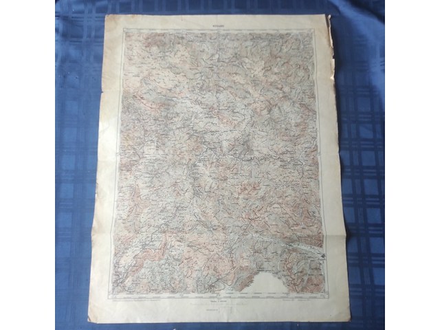Topografska karta: Kolašin 1927.g