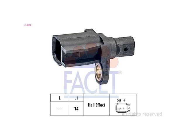 Ford Focus C-Max Senzor ABS-a Zadnji 03-10,NOVO